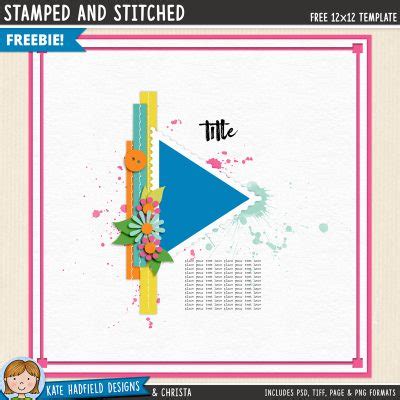 Free Digital Scrapbooking Templates