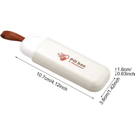 Lot de 2 mini boîtes à pilules portables anti poussière pour voyage