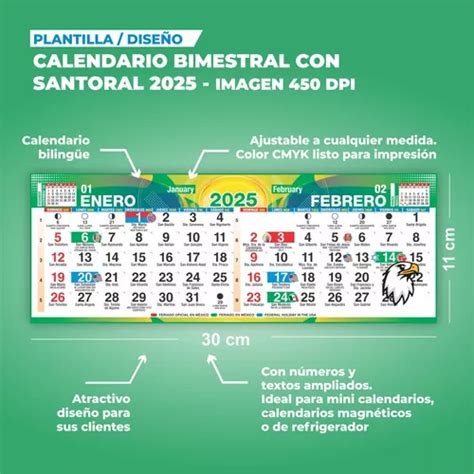 Calendario Bimestral Santoral Para Imprimir En Venta En Victoria