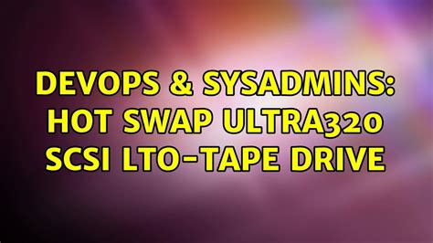 Devops Sysadmins Hot Swap Ultra Scsi Lto Tape Drive Solutions
