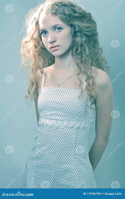 Virgin Girl Stock Photo Image Of Hair Polka Mascara