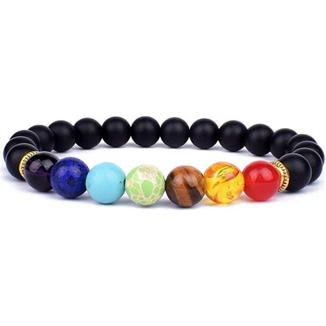 Qiuhong Shop L 21CM Tarzı No 28 Beden 7 Çakra Taş Bilezikler Fiyatı