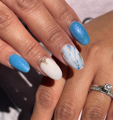 Beautiful Blue Almond Nail Designs To Try In 2023