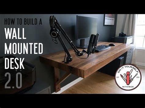 Build A Wall Mounted Desk 2 0 DIY Wall Mounted Desk Diy Standing