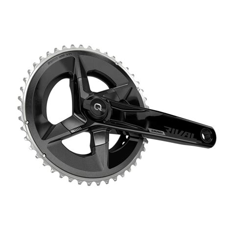 SRAM RIVAL AXS CRANKSET W QUARQ POWER METER BLACK 2 X 12 SPEED DUB