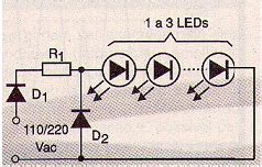 Como Usar LEDs Em 110 V E 220 V ART055
