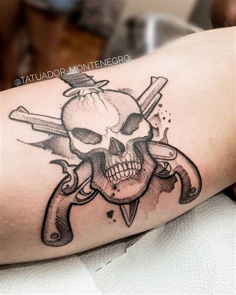 Actualizar 56 Imagem Tatuagem Faca Na Caveira Br Thptnganamst Edu Vn
