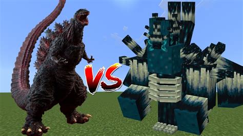 Shin Godzilla Vs King Titan Warden Minecraft Mob Battle Titan