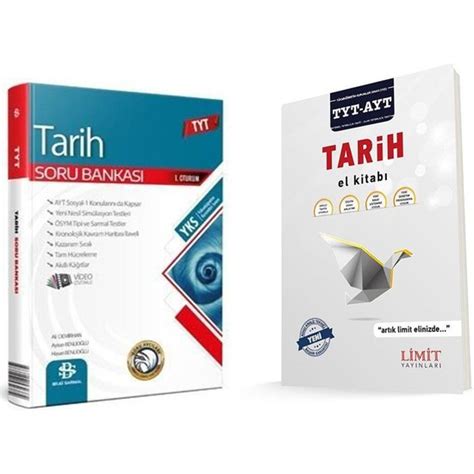 Bilgi Sarmal TYT Tarih Soru Bankası ve Limit TYT AYT Tarih Kitabı
