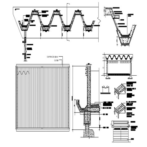 Rcc Detail Cad Drawing Structural Drawing Structured Water Brick