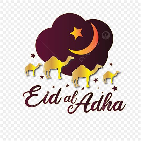 Hình ảnh Eid Al Adha Mubarak Vector Nền Trong Suốt Với Ngôi Sao Lạc đà