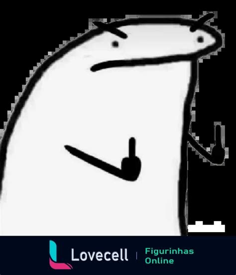 Figurinha Flork Expressando Indignação para WhatsApp Lovecell