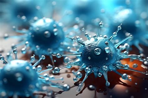 Premium Photo Germs Bacteria And Viruses Under A Microscope