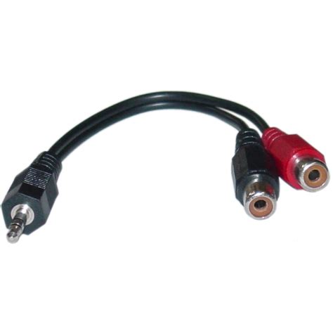 6 Inch 3 5mm Stereo To 2 RCA Adapter Cable 3 5mm Male