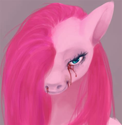 1223203 Semi Grimdark Artist Coeurangel Pinkie Pie Blood Crying