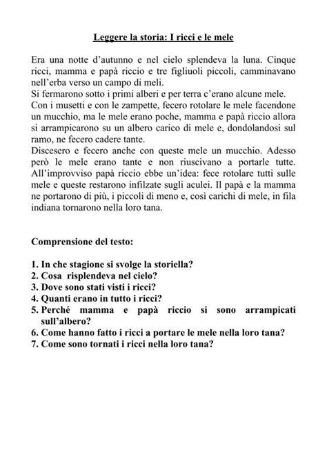 Dettati Ortografici Scuola Primaria Divisi Per Classe Fine Primo