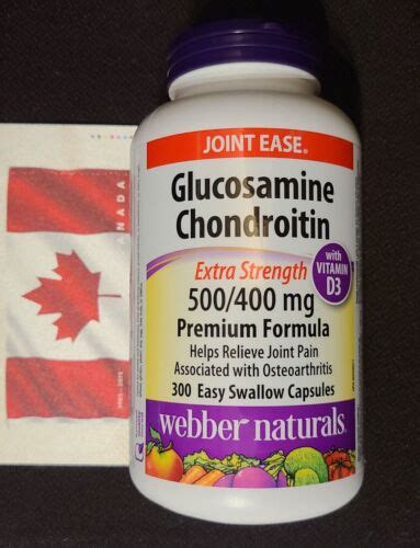 WEBBER NATURALS GLUCOSAMINE CHONDROITIN SULFATE EXTRA STRENGTH 300