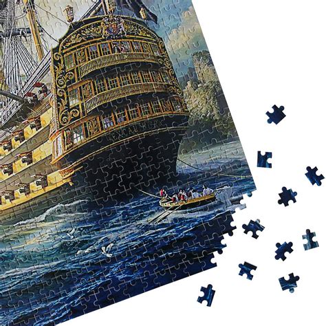 Moruska Sailing Ship Puzzles For Adults 1000 Piece Wooden Jigsaw Puzzle