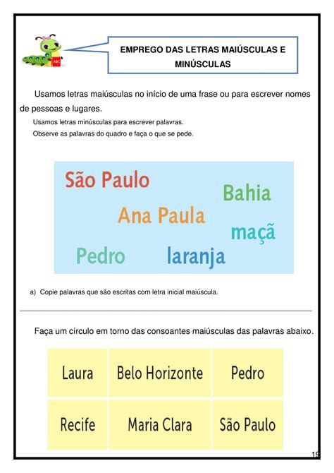 E Ano Atividades Envolvendo O Emprego Correto De Letras