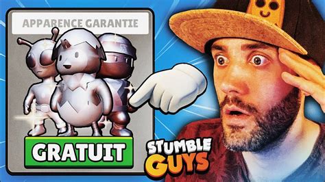 STUMBLE GUYS DONNE CE SKIN GRATUIT EN ARGENT À TOUT LE MONDE YouTube