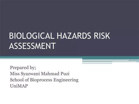 Ppt Biological Hazards Risk Assessment Powerpoint Presentation Free