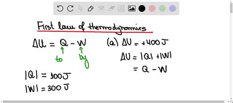 SOLVED A Thermodynamic System Undergoes Processes In Which Q 100 J