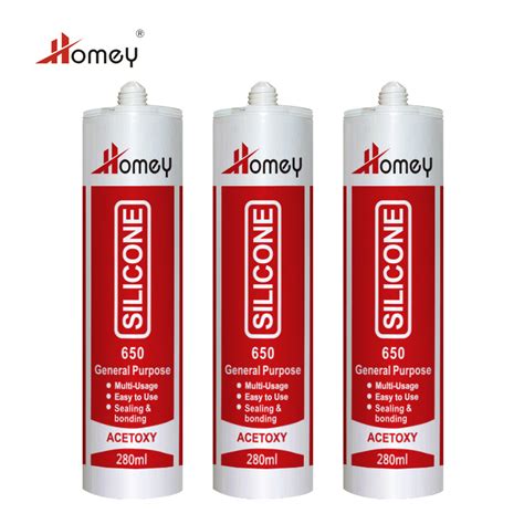 Homey Clear Acetoxy Cure Universal Window And Door Sealant China
