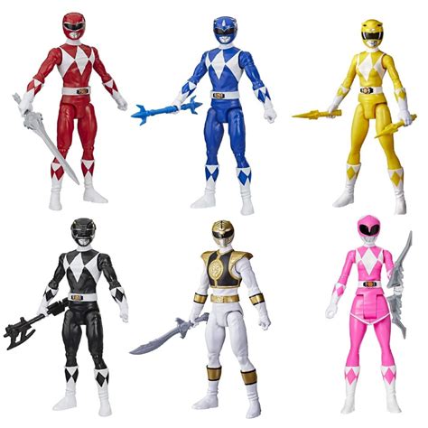 Coleção Completa Power Rangers 6 Bonecos Hasbro E5914 em Promoção