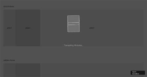Split Pane Themes Codesandbox