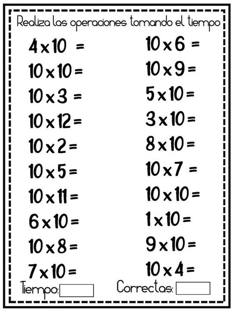 1001 ACTIVIDADES PARA TRABAJAR LAS TABLAS DE MULTIPLICAR Imagenes
