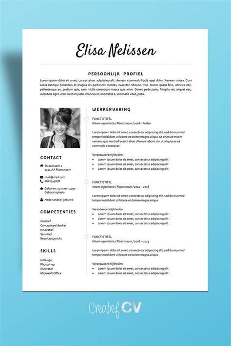 Persoonlijke Profiel Cv Voorbeeld