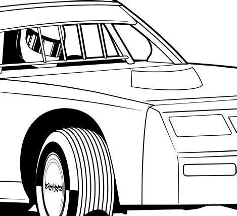 Dirt Track Street Stock Race Car Highly Detailed Image In Svg Ai Eps