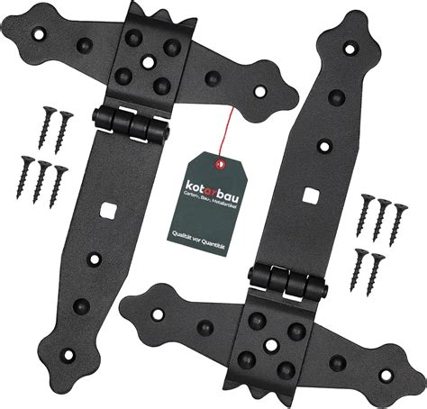 KOTARBAU Lot de 2 Charnières 150 mm Revêtement en Poudre