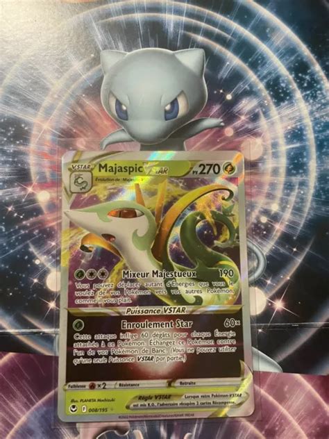 CARTE POKÉMON Majaspic Vstar 008 195 EB12 Tempête Argentée Neuve
