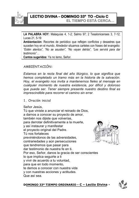 Lectio Divina Para Este Domingo Store Simpleplanning Net