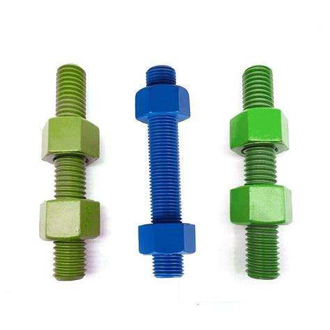 STUD BOLT ASTM A193 GR B7 W 2 HEAVY HEXAGONAL NUTS ASTM A194 GR 2H