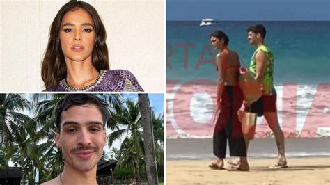Bruna Marquezine e João Guilherme são flagrados juntos em Fernando de
