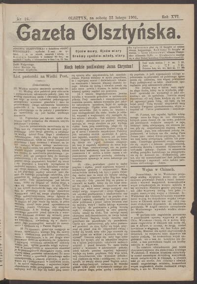 Gazeta Olsztyńska 1901 nr 24 Europeana