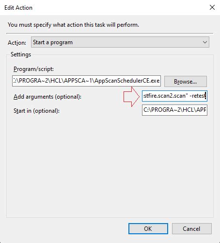 scheduled task command line parameters