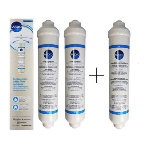 WPRO USC100 2 1 gratuit Filtre à eau universel pour réfrigérateur
