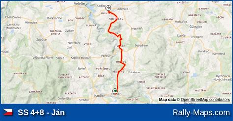 Mapa Harmonogram Profil Elewacji OS 4 8 Ján Rallye Český