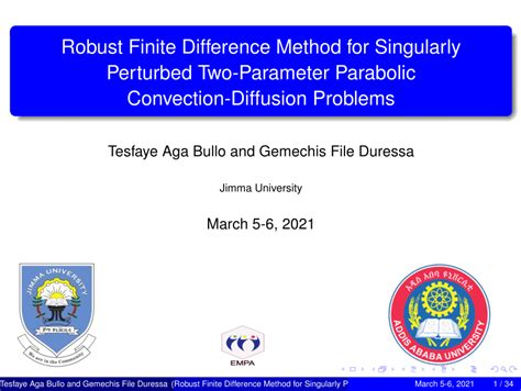 pdf robust finite difference method for singularly perturbed two parameter parabolic