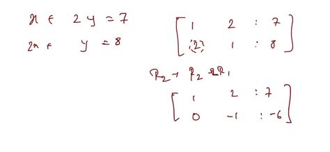 solved gaussian elimination with back substitution use matrices to solve the system of
