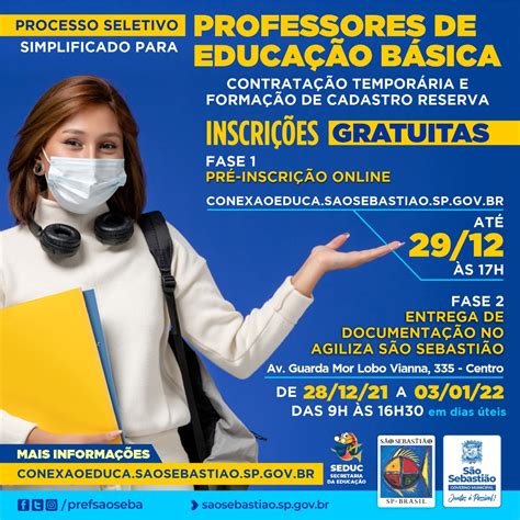 Prefeitura de São Sebastião abre processo seletivo simplificado para