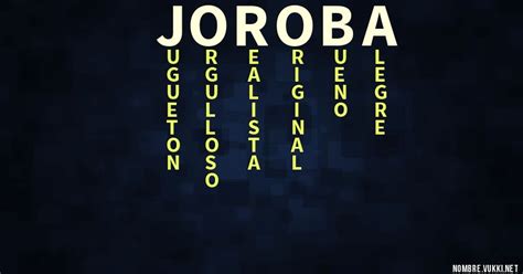 Qu Significa Joroba