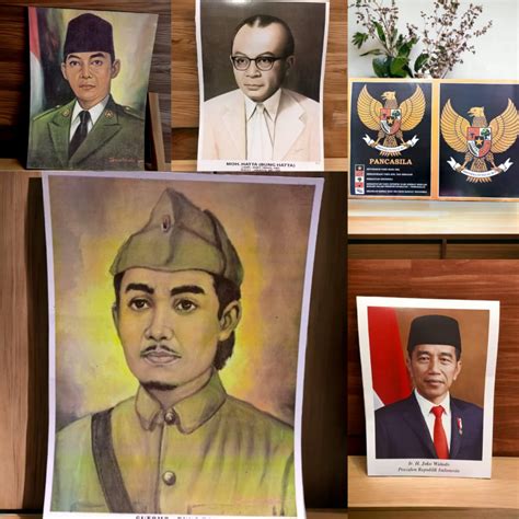 Jual Poster Pahlawan Nasional Dan Garuda Pancasila A4 MURAH Shopee