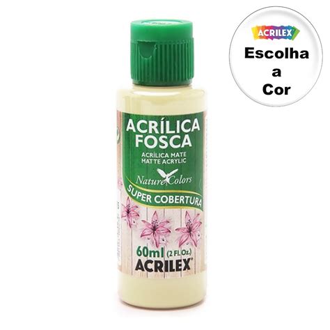 Tinta Acrílica Fosca 60ml Escolha a Cor Acrilex Shopee Brasil