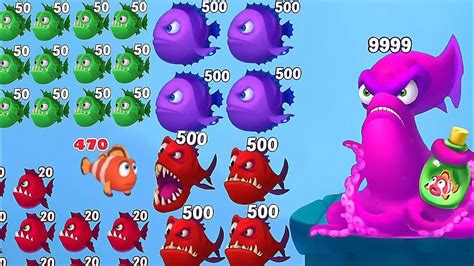 Fishdom Ads Mini Games 05 New Update All Levels Eat Fish Trailer