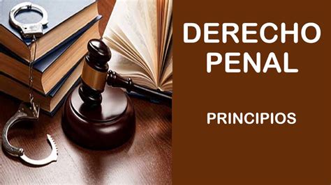 Principios Del Derecho Penal YouTube