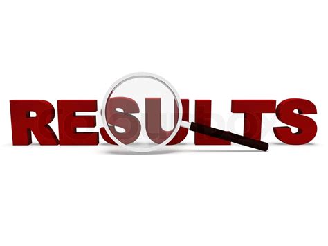 Results Word Shows Scores Result Or Achievements Stock Image Colourbox